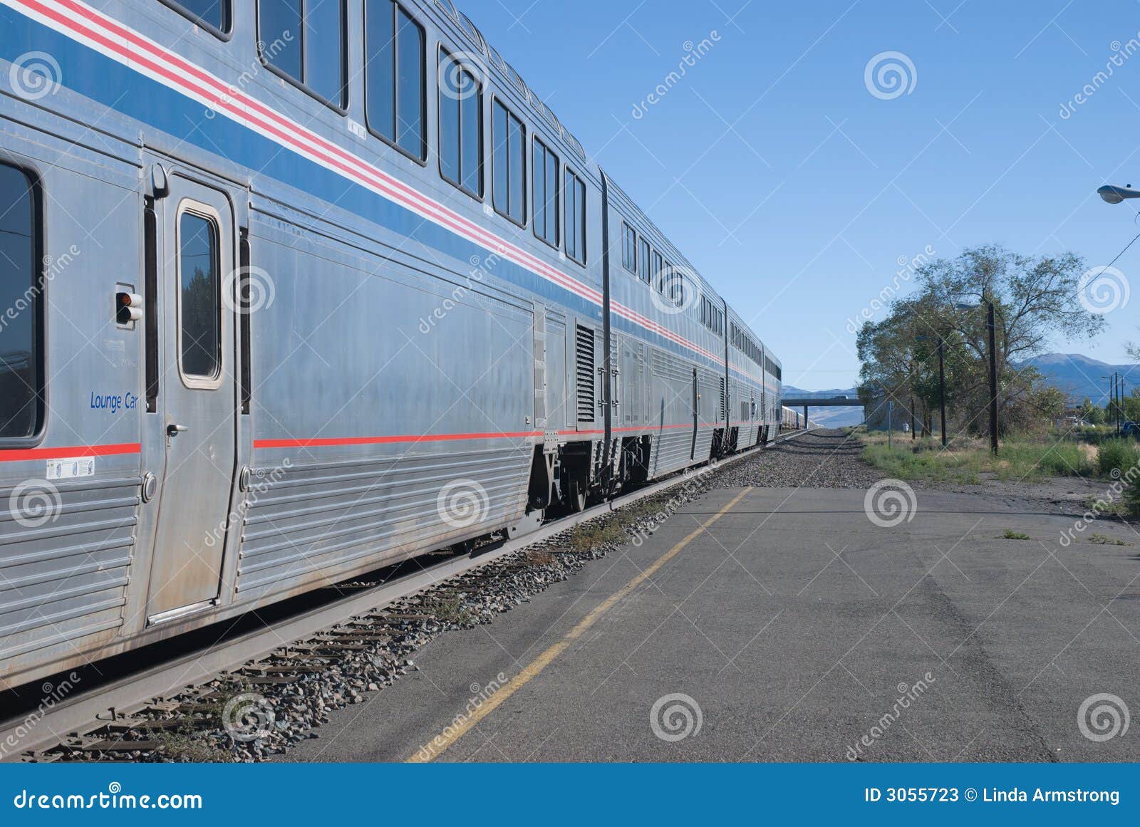 Passenger train stock image. Image of platform, railroad - 3055723