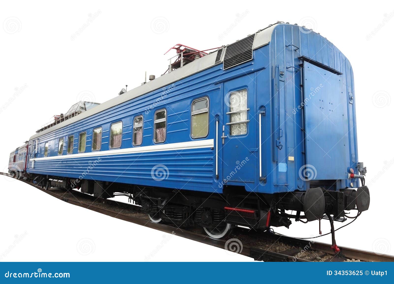 Passenger train car stock image. Image of traffic, rail - 34353625