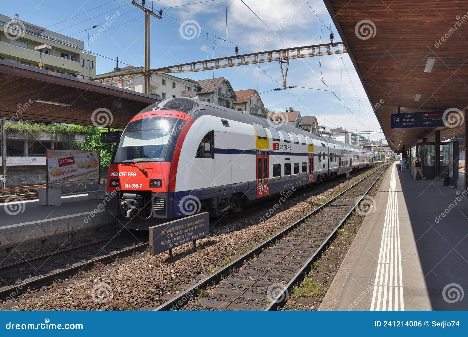 Passenger Train Moves Along the Platform Editorial Photo - Image of ...