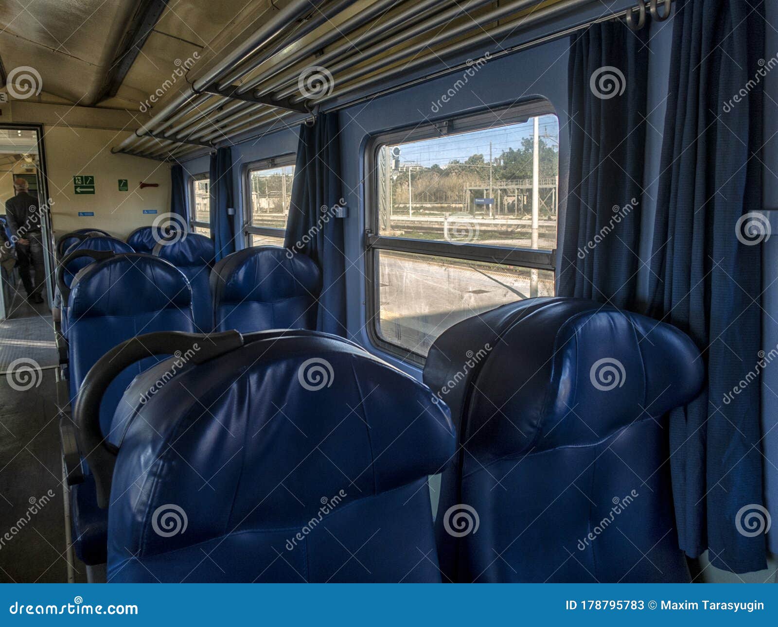 Passenger Train on the Railway. Railway Transport Editorial Stock Photo ...