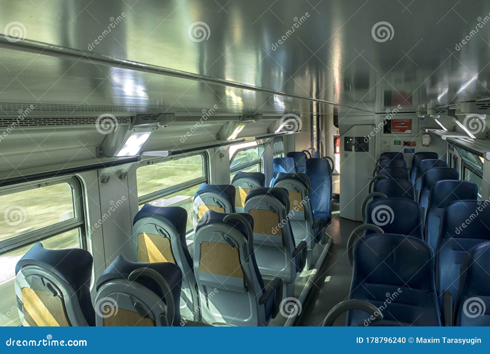 Passenger Train on the Railway. Railway Transport Editorial Image ...