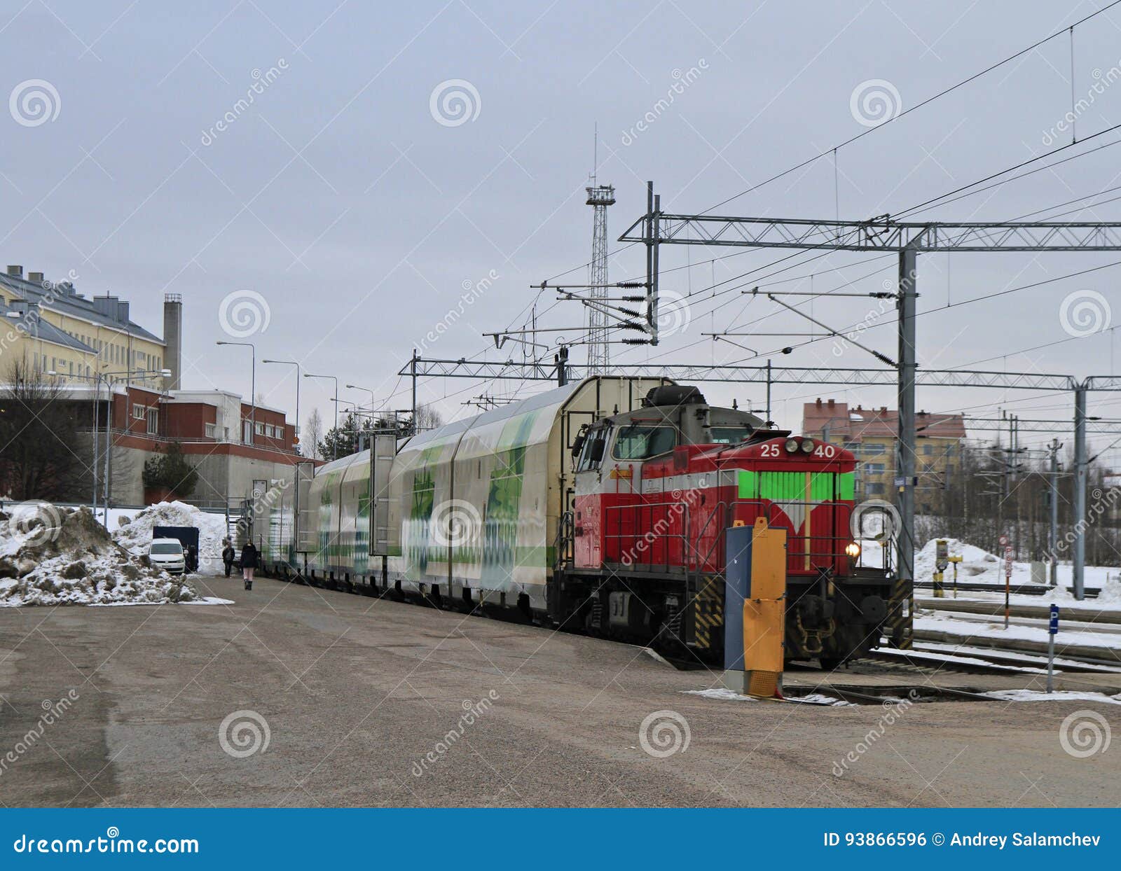 Passenger Train at the Rovaniemi Central Station Editorial Photo ...