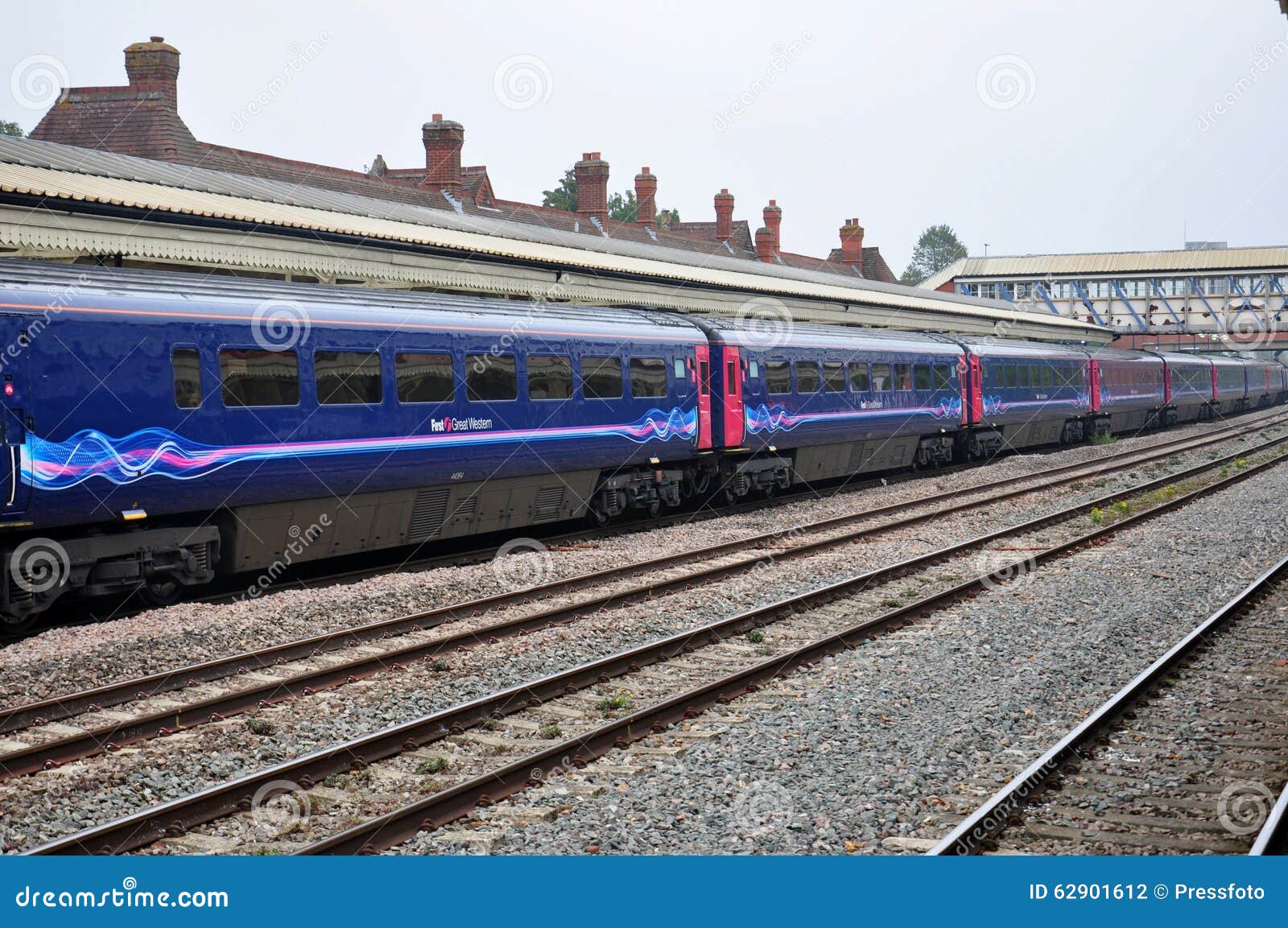 Passenger train in UK editorial photography. Image of business - 62901612
