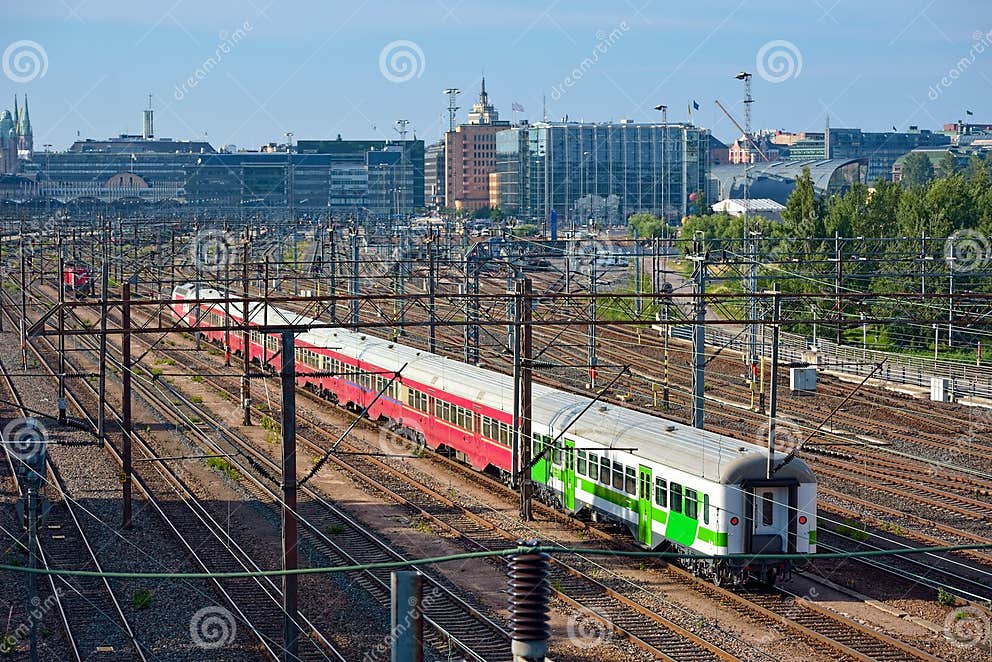 Passenger trains stock image. Image of commuter, intercity - 20551557