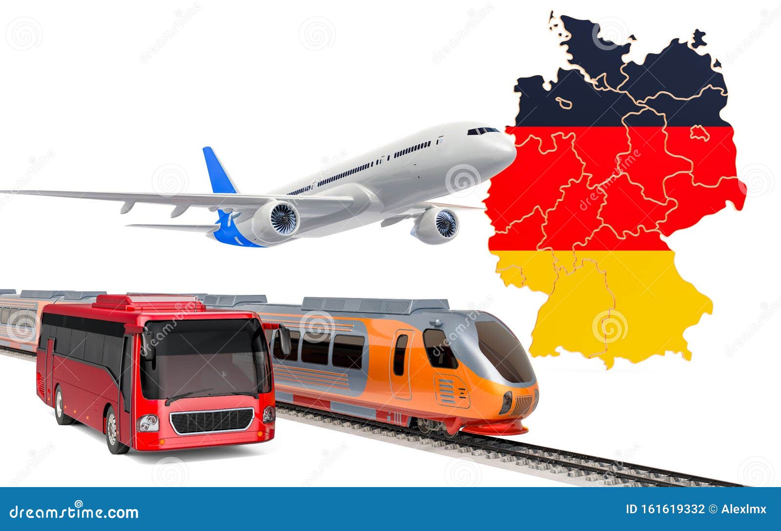 Passenger Transportation in Germany by Buses, Trains and Airplanes ...