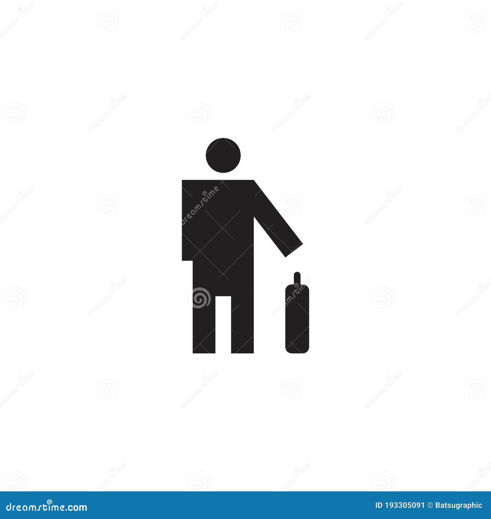 Passenger Vector Icon Logo Design Stock Vector - Illustration of ...