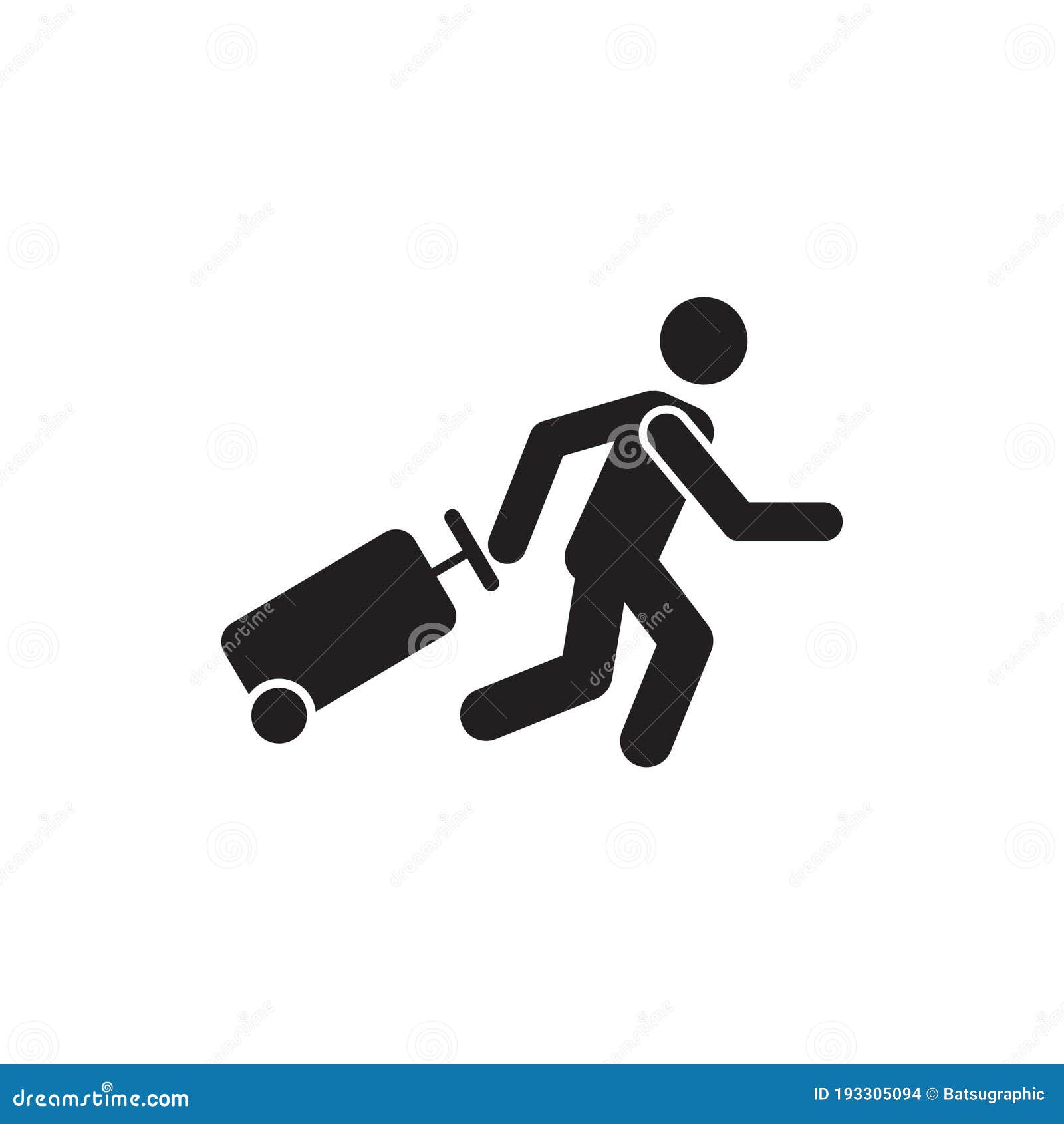 Passenger Vector Icon Logo Design Stock Vector - Illustration of speed ...