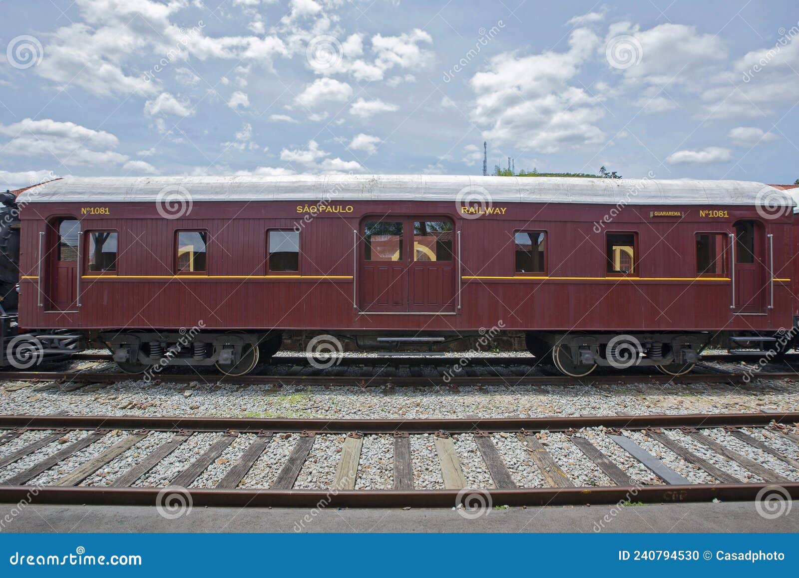 Passenger Wagon of Old Steam Train Editorial Image - Image of railroad ...