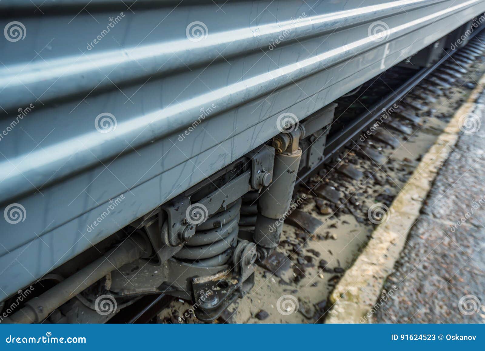 Passenger Wagon on Platform Stock Image - Image of outdoor, railroad ...