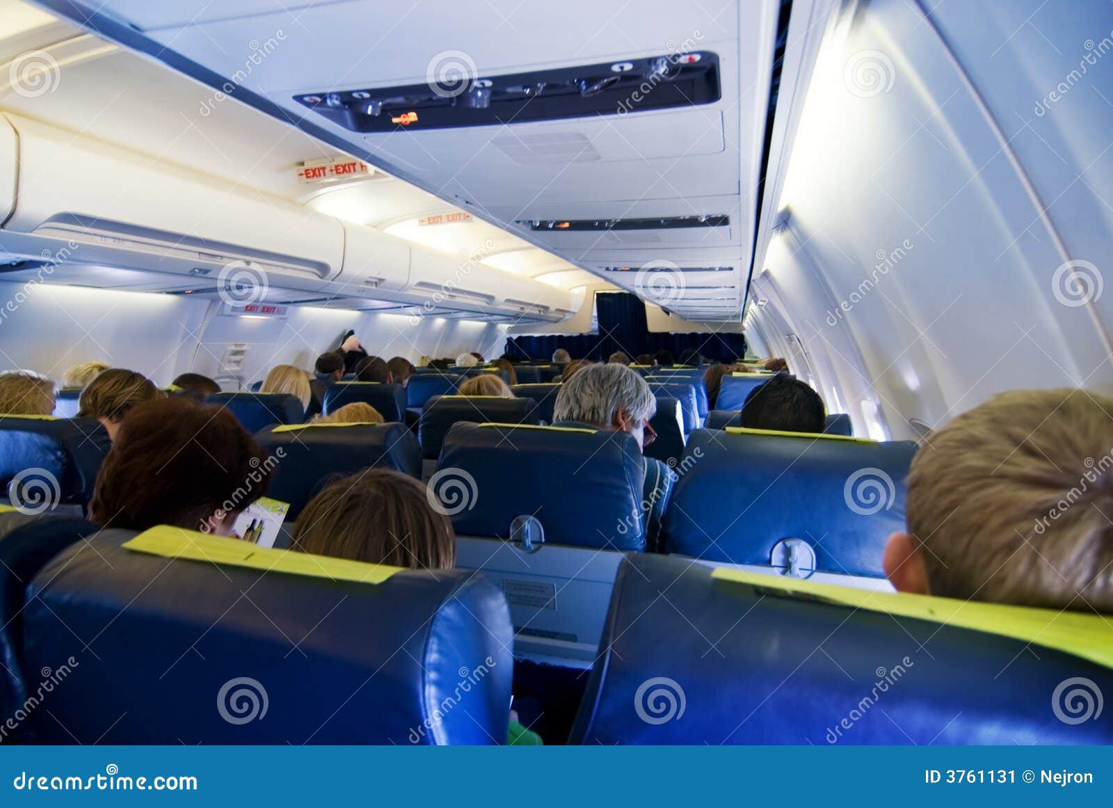 Passengers in aircraft stock image. Image of fast, passenger - 3761131