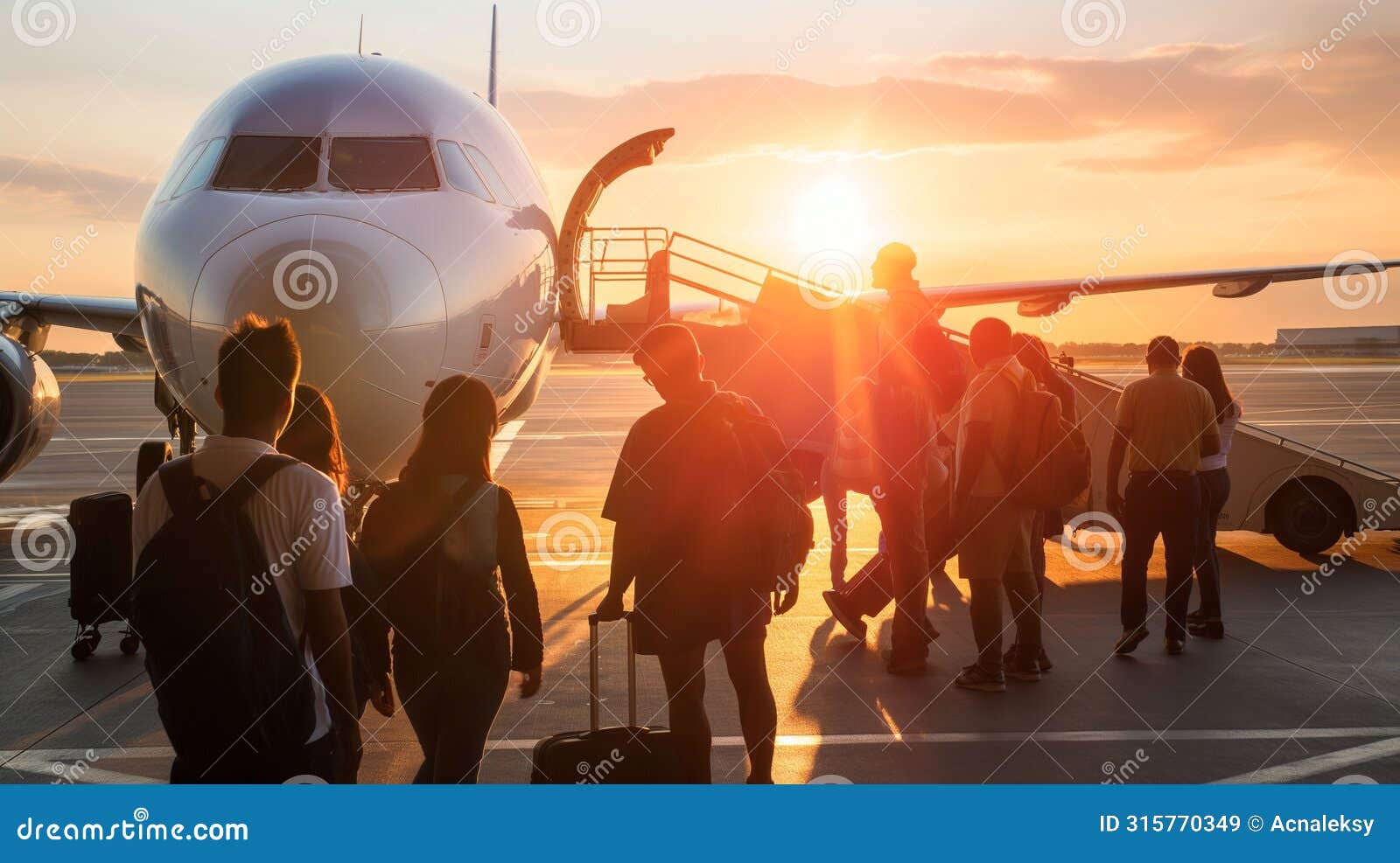 Passengers and Airplanes in Airport, Airplane Transportation Stock ...