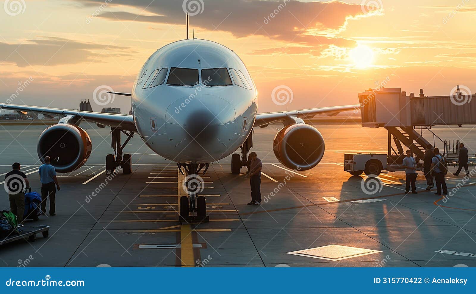 Passengers and Airplanes in Airport, Airplane Transportation Stock ...