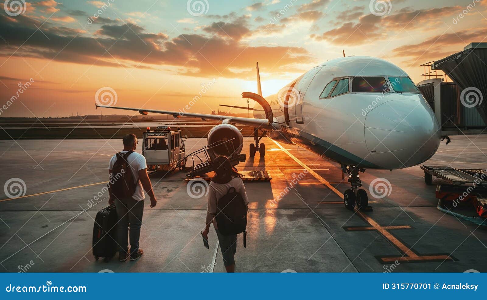 Passengers and Airplanes in Airport, Airplane Transportation Stock ...