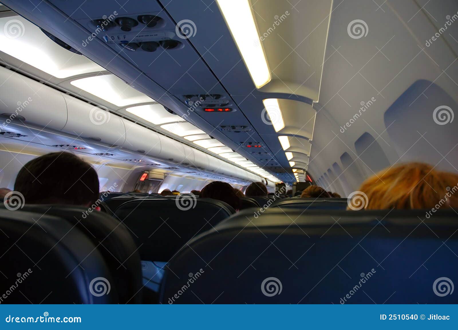 Passengers on board stock photo. Image of economy, flight - 2510540