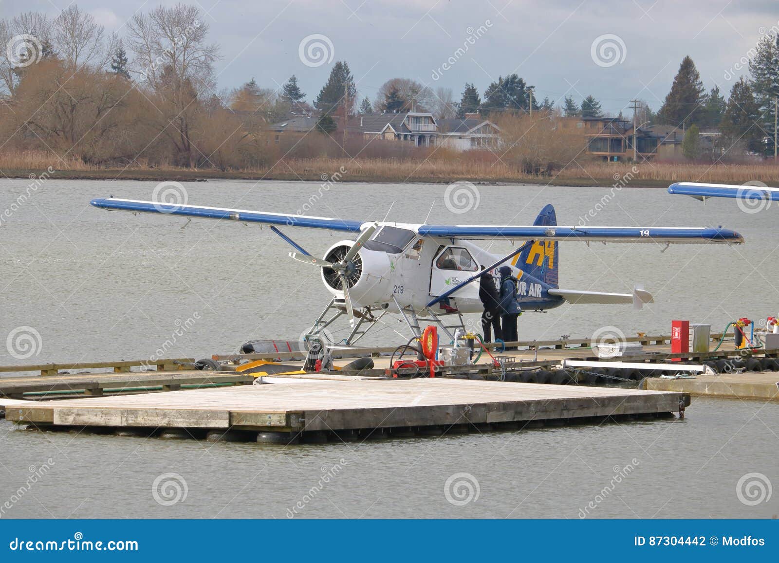 Passengers Boarding a Small Commercial Float Plane Editorial ...