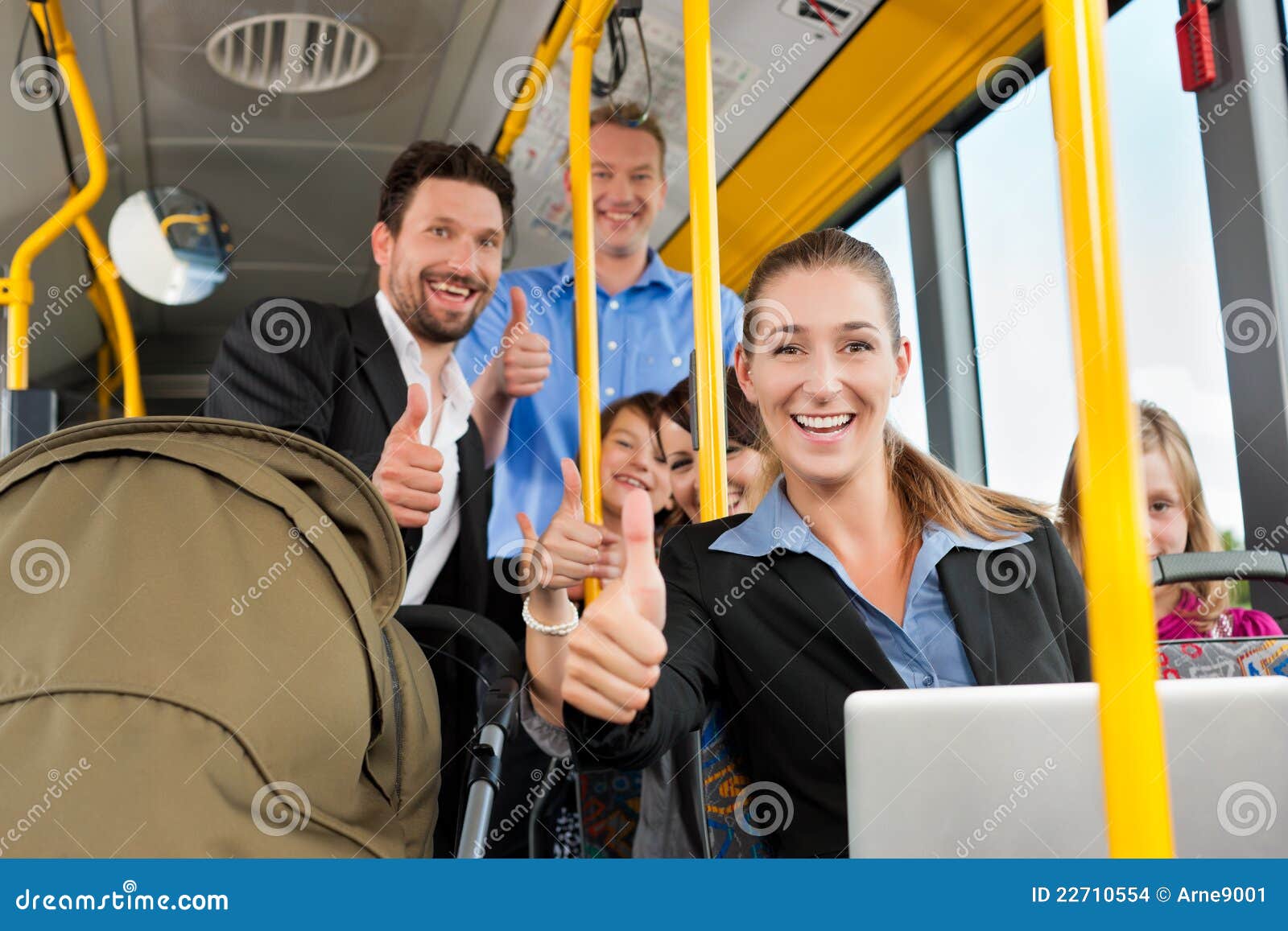 Passengers in a bus stock photo. Image of buggy, riding - 22710554