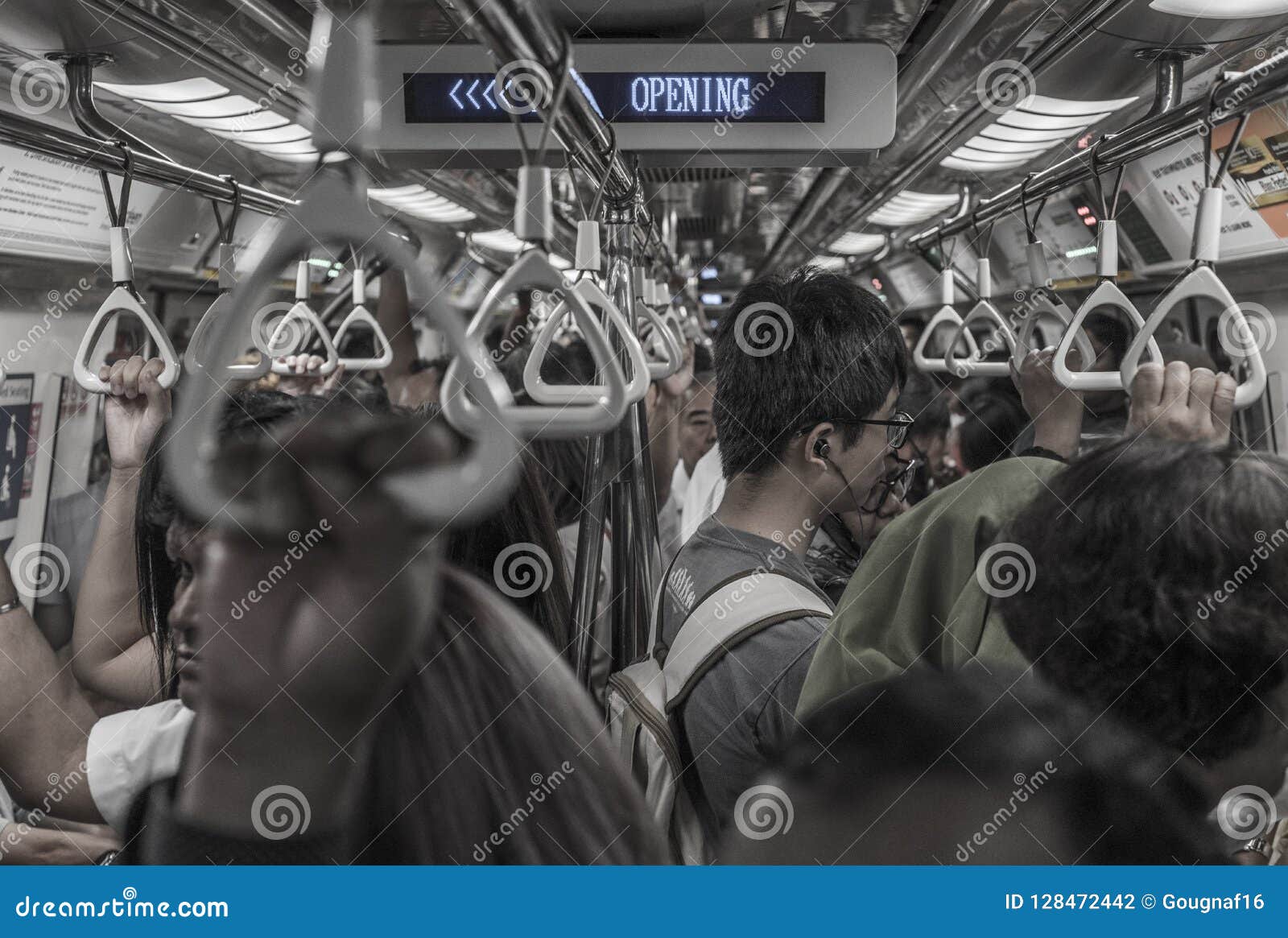 Passengers Commute in the Singapore Subway Editorial Photography ...