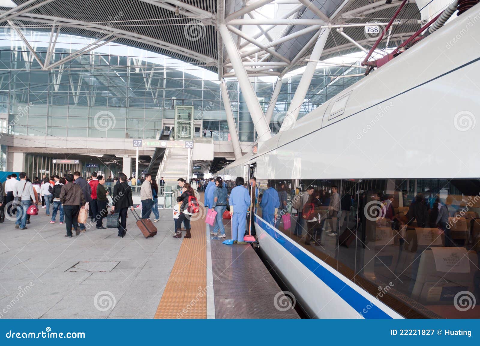 The Passengers Leaving the Train Editorial Photography - Image of time ...