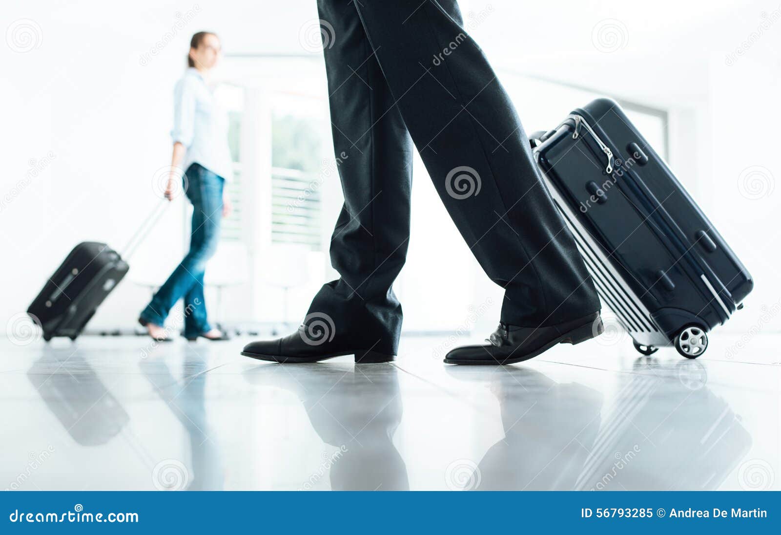Passengers Moving with Luggage Stock Image - Image of tourist ...