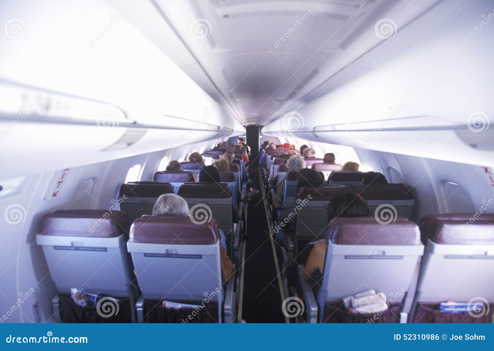 Passengers from the Rear of the Airplane Editorial Photo - Image of ...