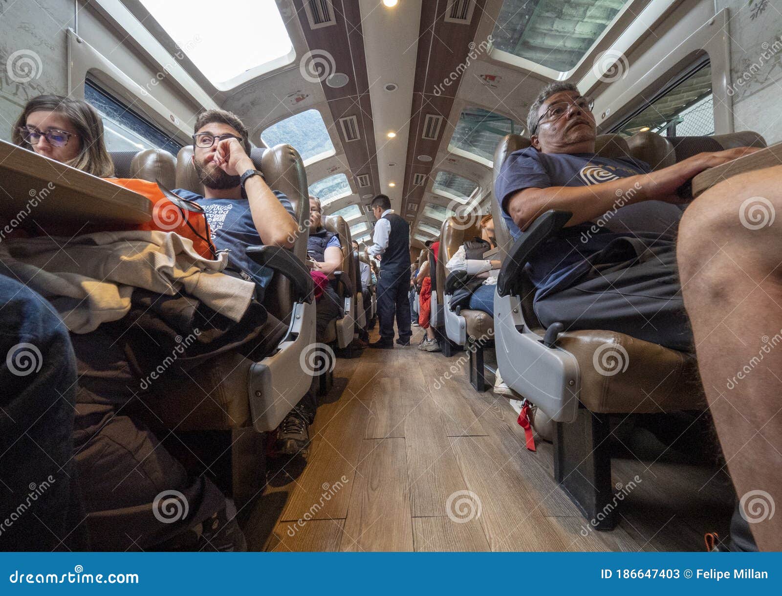Passengers Riding the Train To Machupicchu Editorial Stock Photo ...