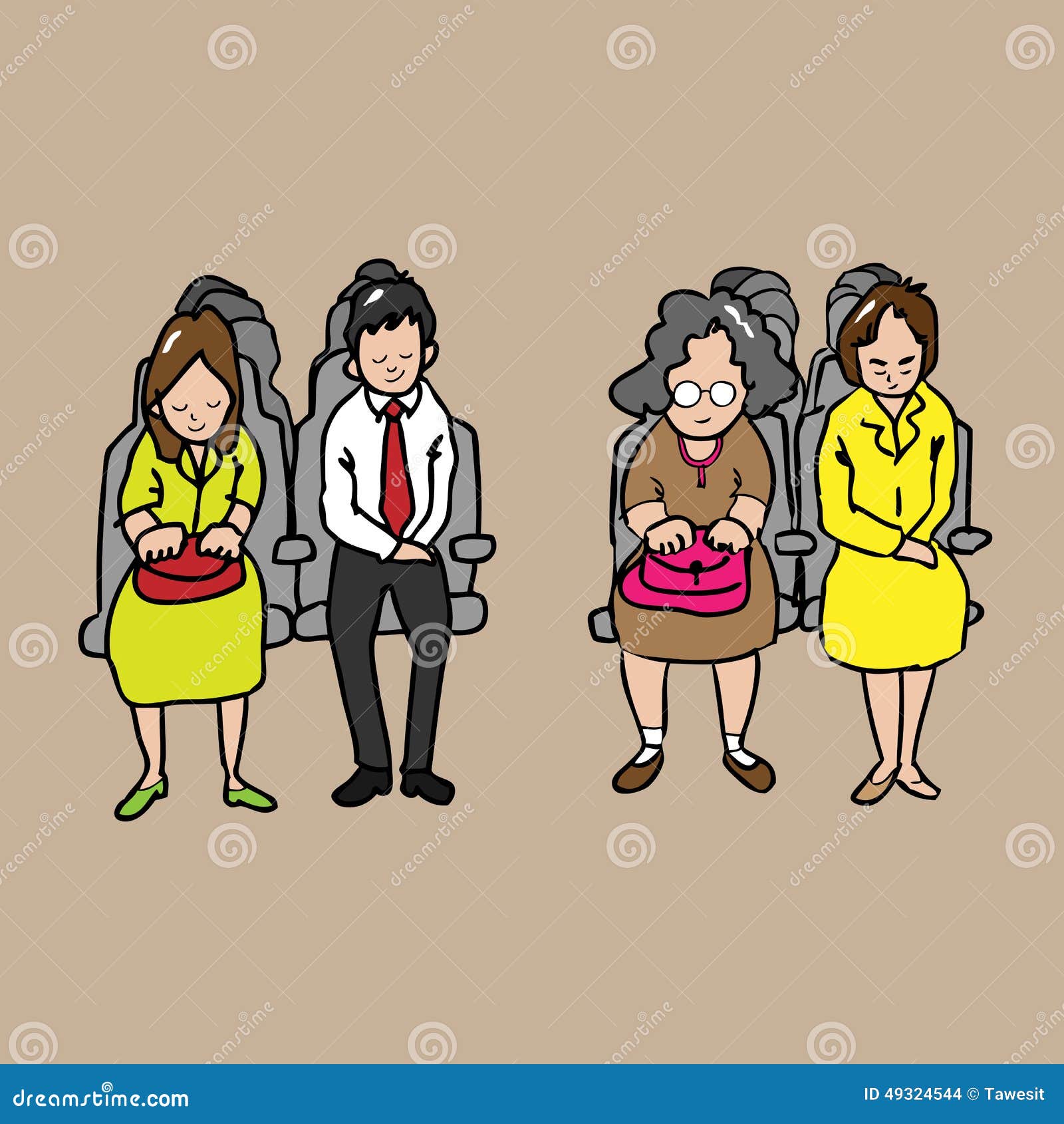 Passengers stock vector. Illustration of inside, travel - 49324544