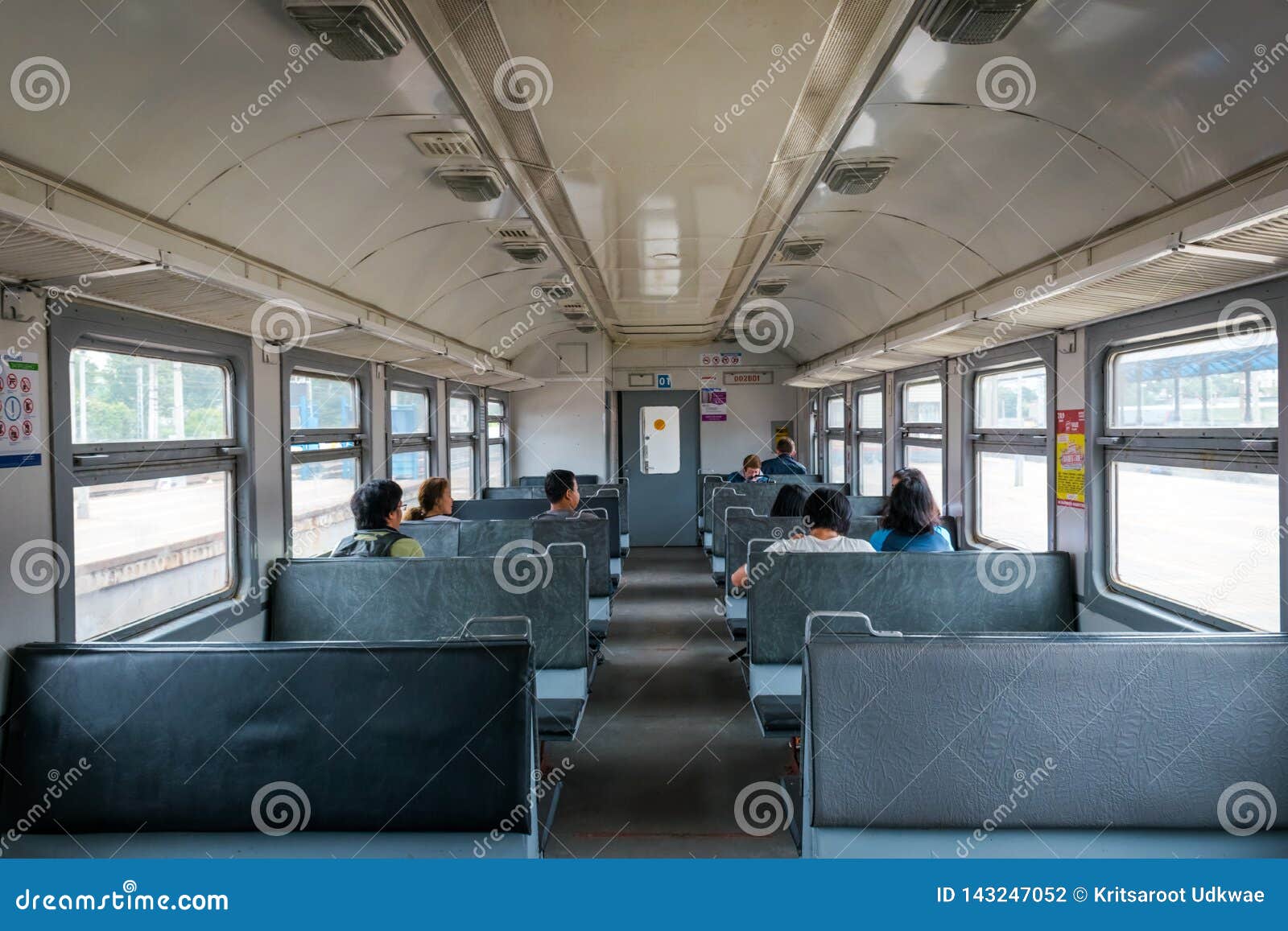Passengers in Old Train in Moscow, Russia. Editorial Photography ...