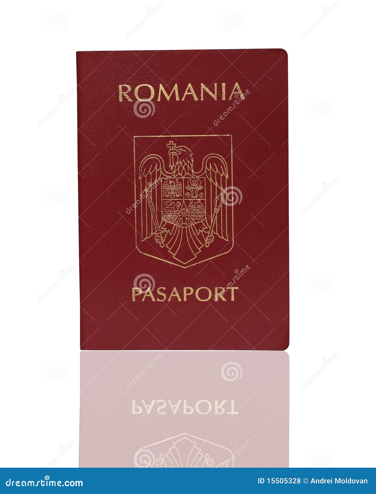 Passeport roumain photo stock. Image du papier, objet - 15505328
