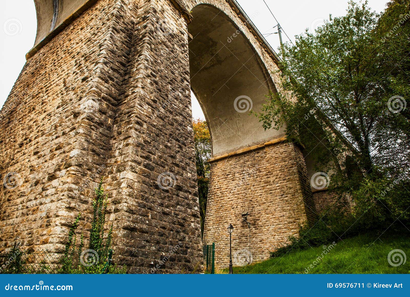 Passerelle Bridge or Luxembourg Viaduct Stock Image - Image of ...