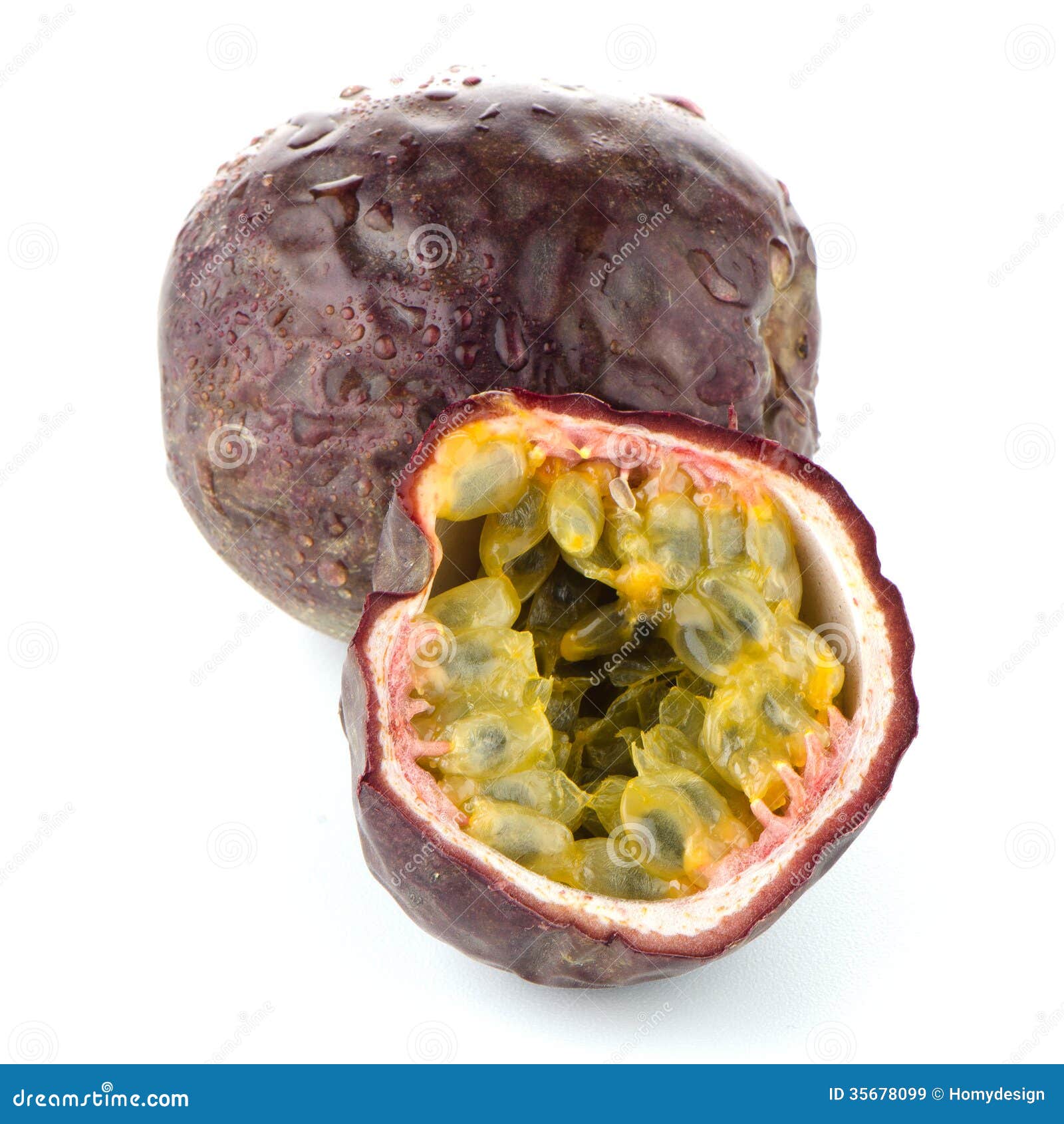 Passievrucht stock afbeelding. Image of rijp, geïsoleerd - 35678099