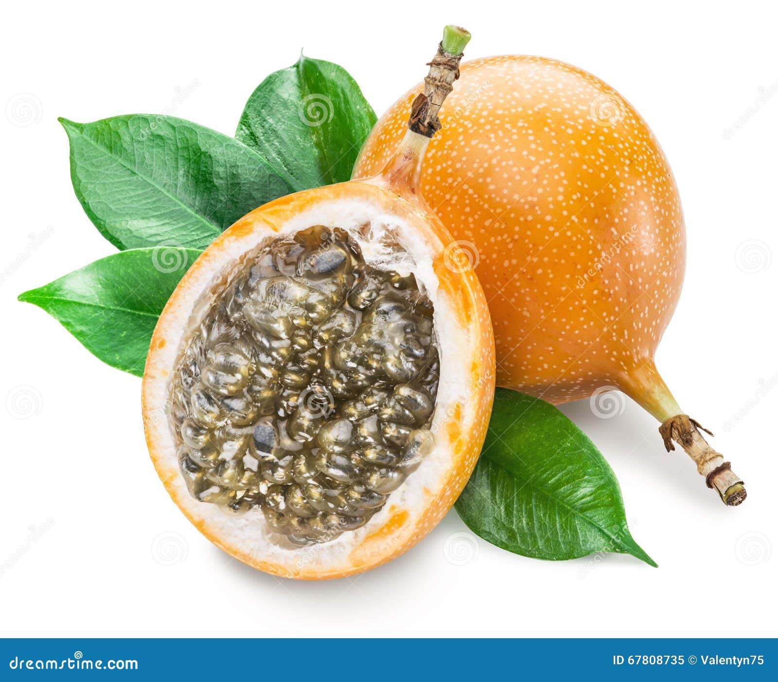 Passievruchten op een wit stock afbeelding. Image of vrucht - 67808735