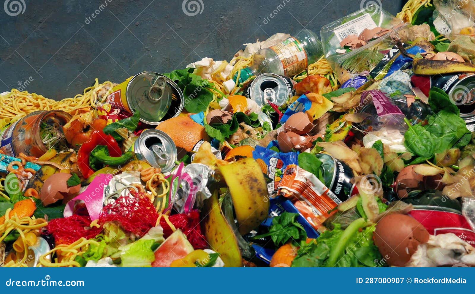 Lots of Trash Against Wall stock video. Video of garbage - 287000907