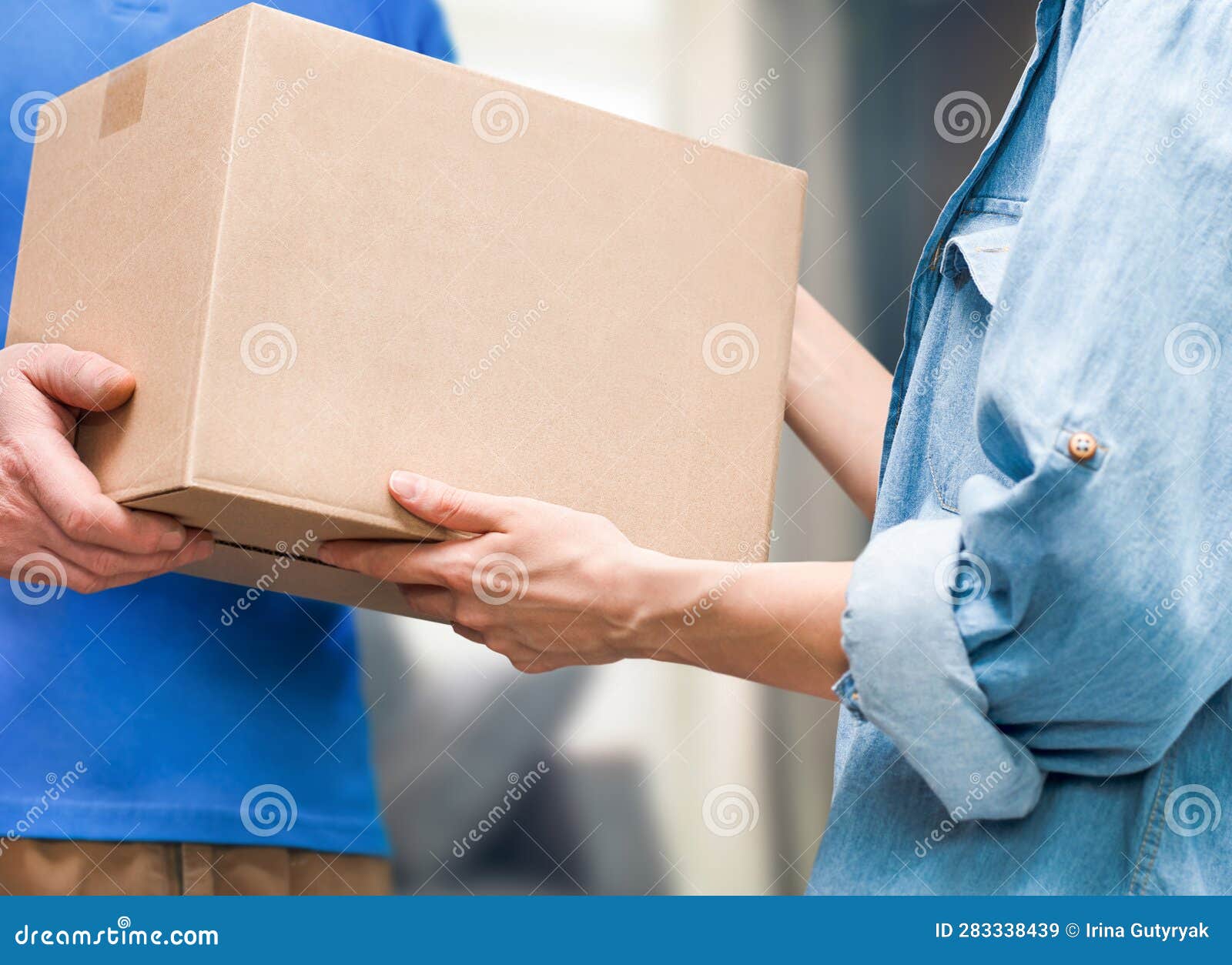 Passing the Box from Hand To Hand Stock Image - Image of benefit ...