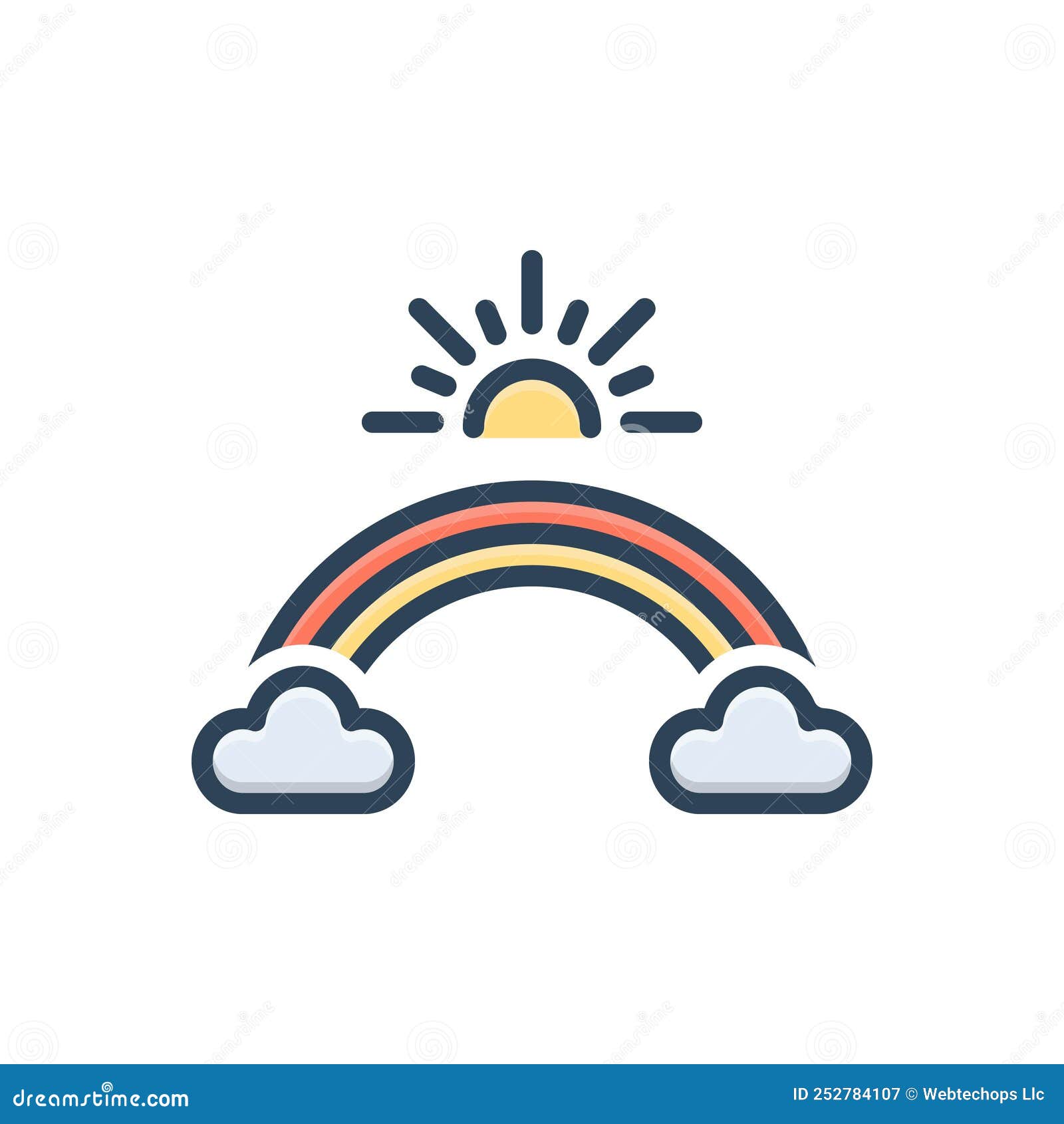Color Illustration Icon for Passing, Colorful and Rainbow Stock Vector ...