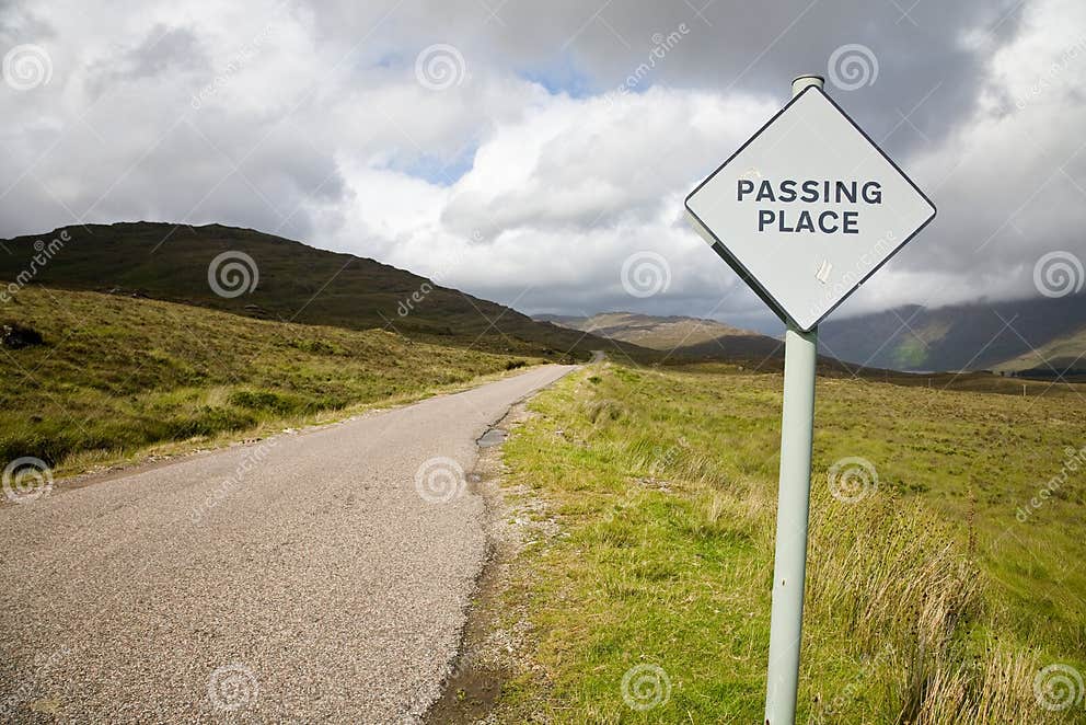 Passing place, Scotland stock photo. Image of britain - 11407582