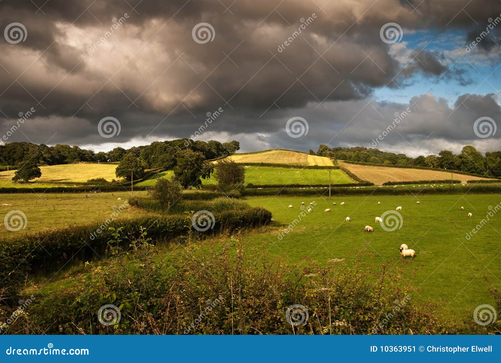 Passing Storm stock image. Image of view, countryside - 10363951