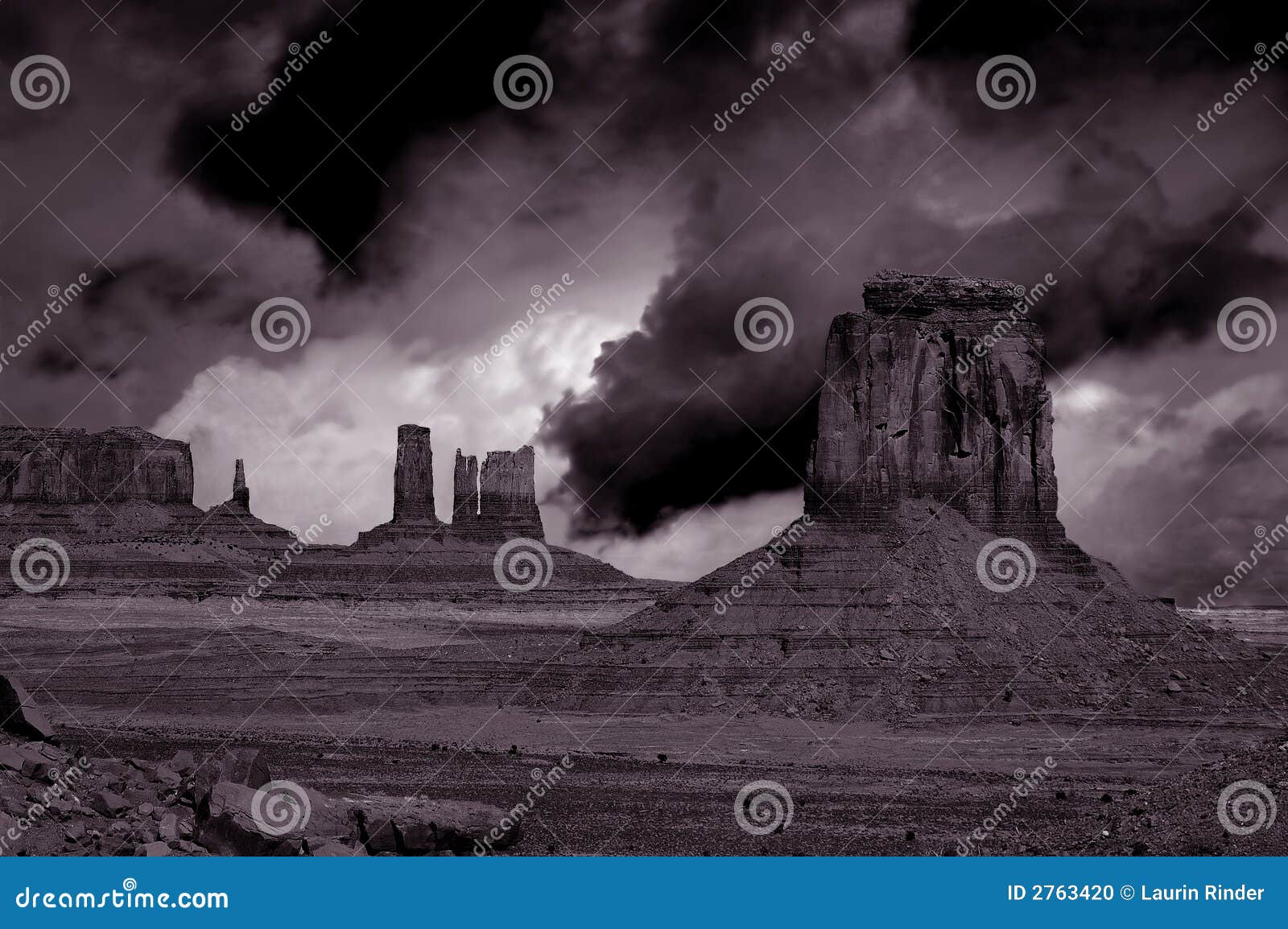 Passing Storm, Monument Valley Picture. Image: 2763420
