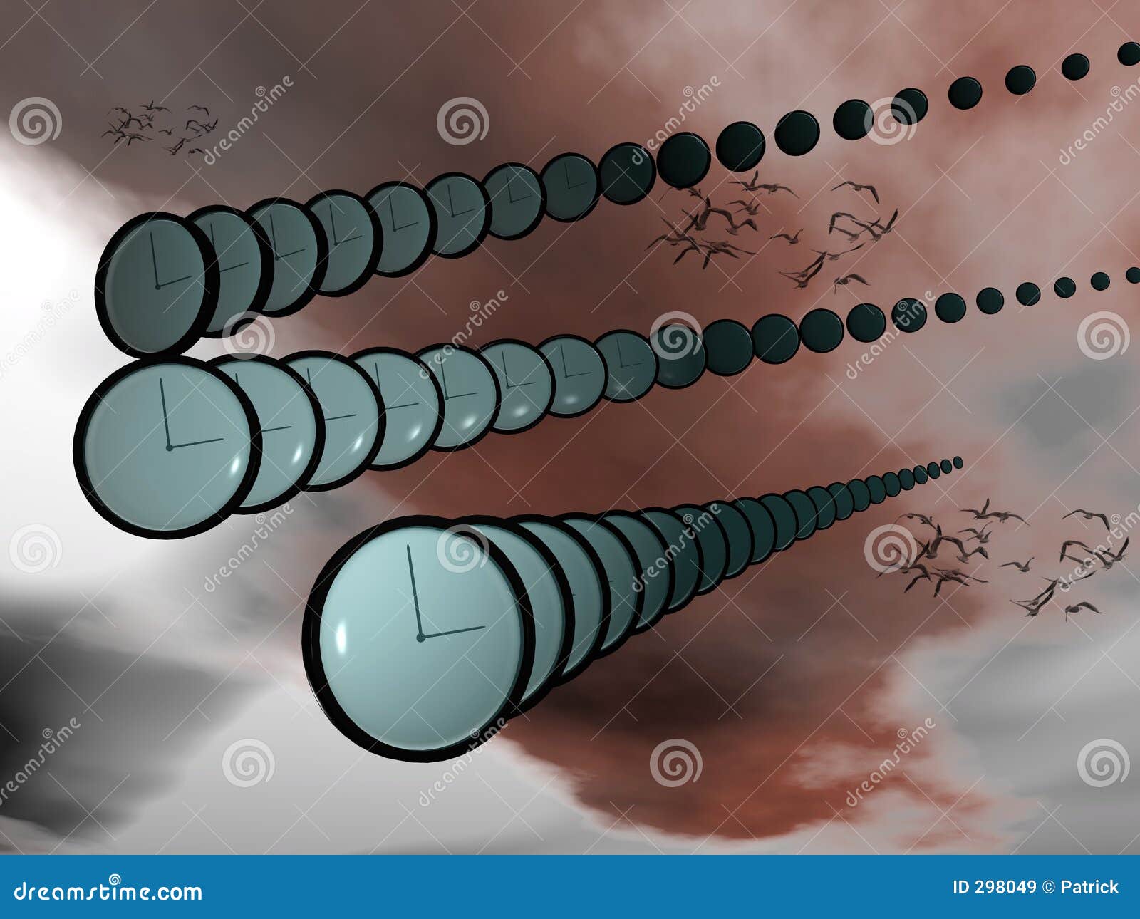 The Passing of time. stock illustration. Illustration of aging - 298049