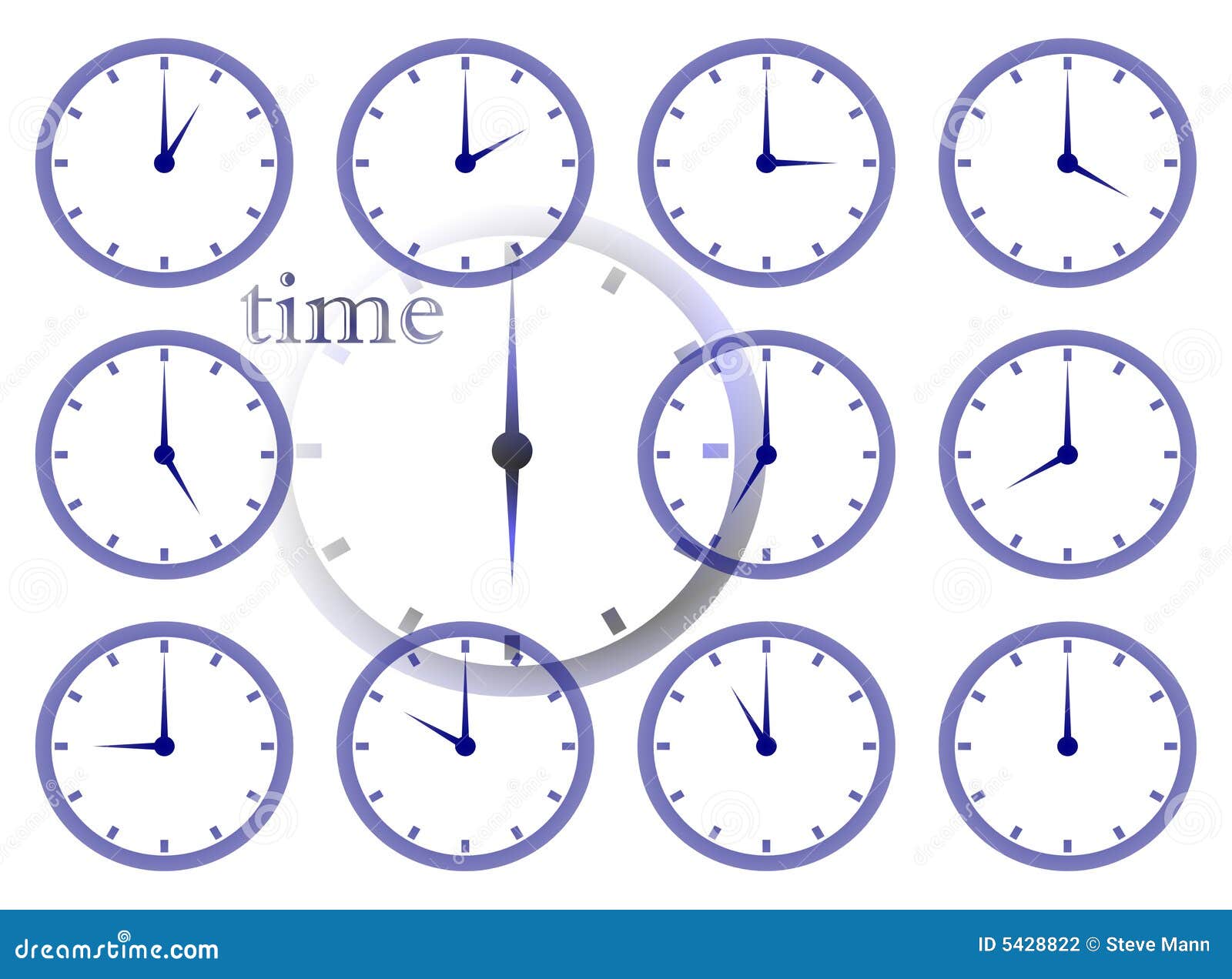 Passing time stock vector. Illustration of machine, deadlines - 5428822