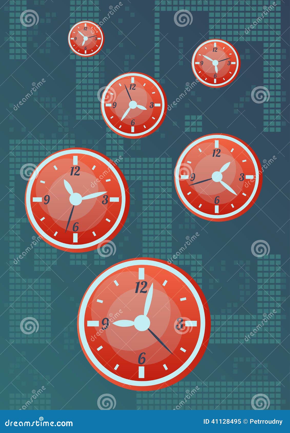 Passing time at night stock vector. Illustration of background - 41128495