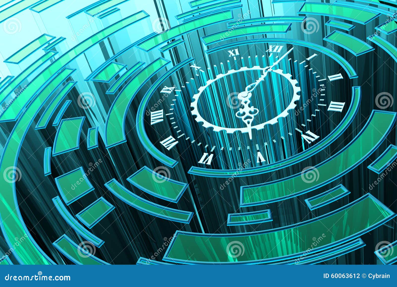 Passing Time Technology Concept Stock Illustration - Illustration of ...