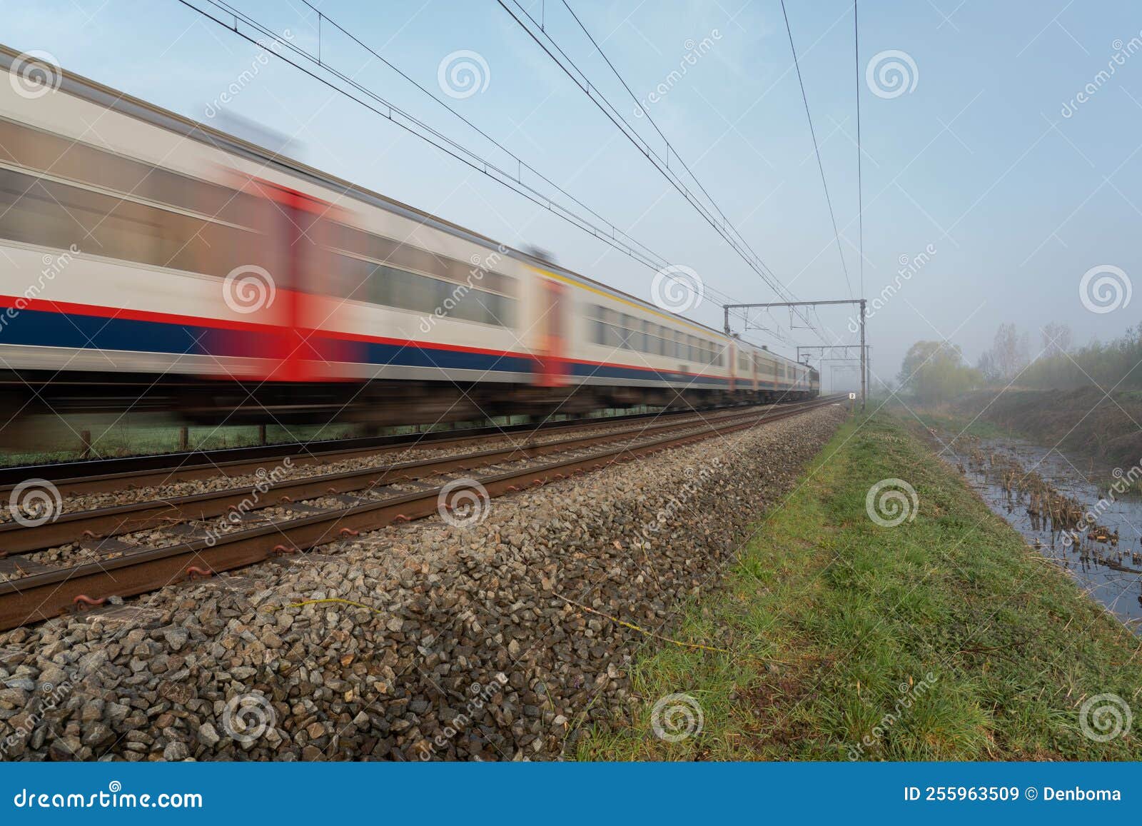 An passing train stock image. Image of high, passenger - 255963509