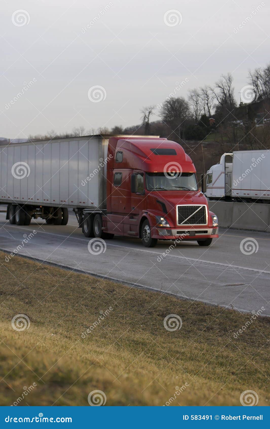 Passing Trucks stock image. Image of fast, light, carrier - 583491