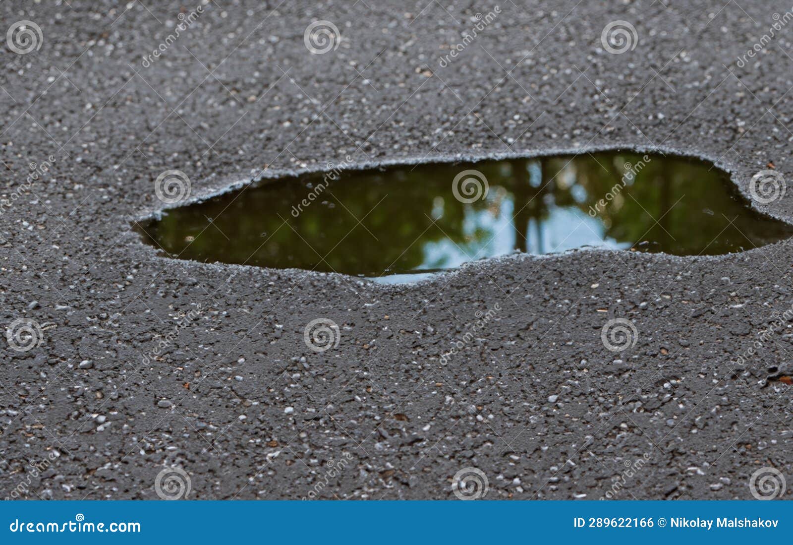 Passing Vehicles Create Ripples on the Surface of the Puddle, Adding ...