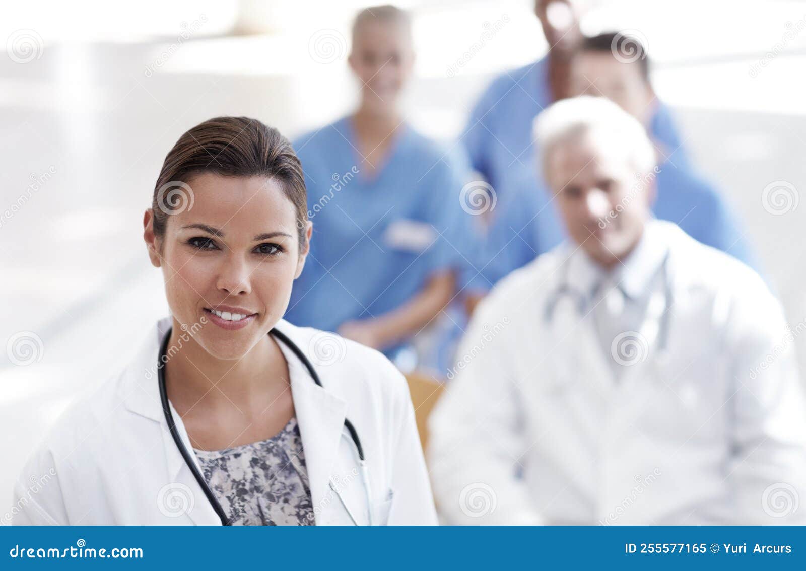Passion and Commitment Makes Her Successful. a Doctor Standing with ...