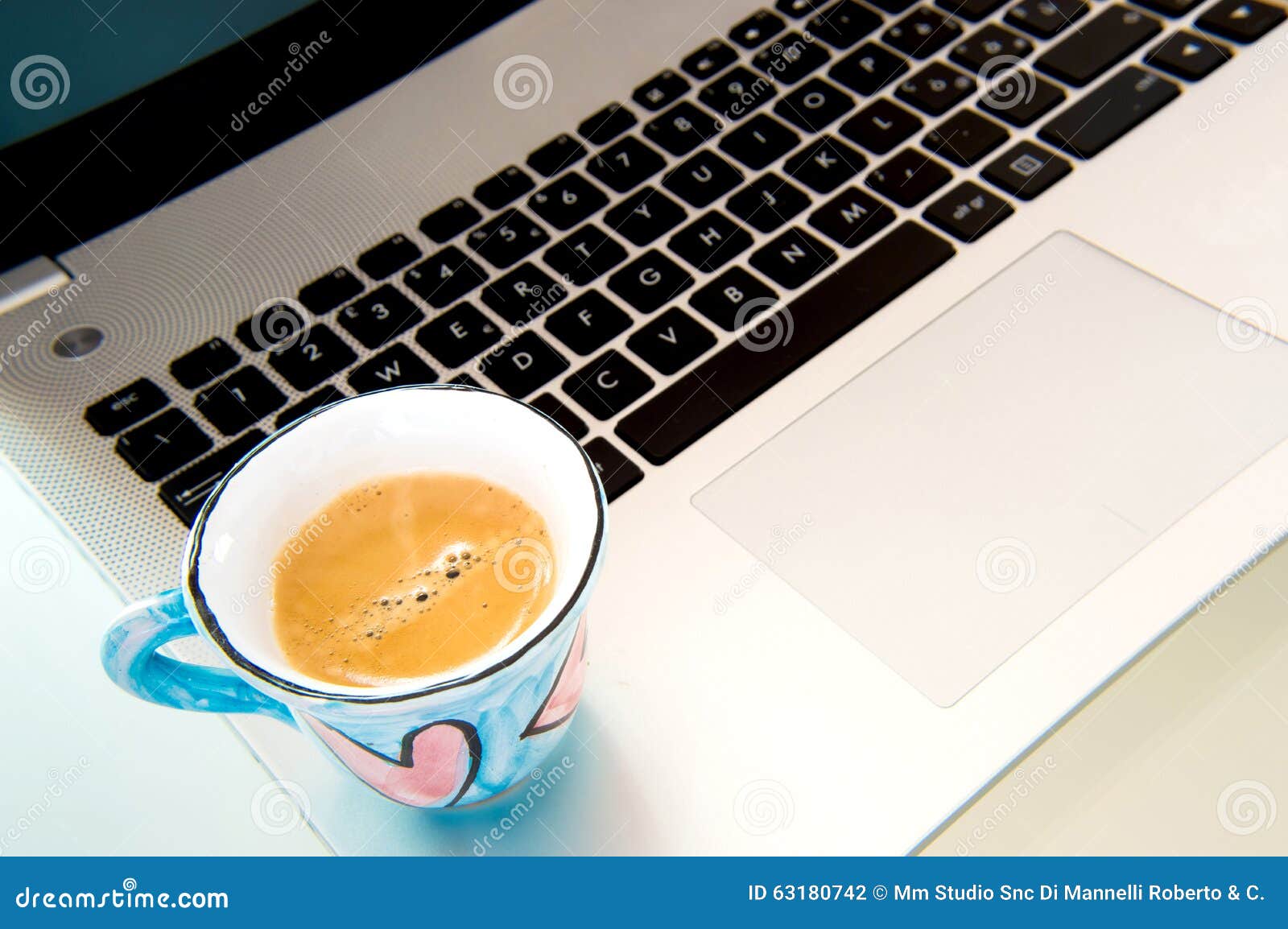 Passion for Computer and Coffee Stock Photo - Image of concept, paint ...