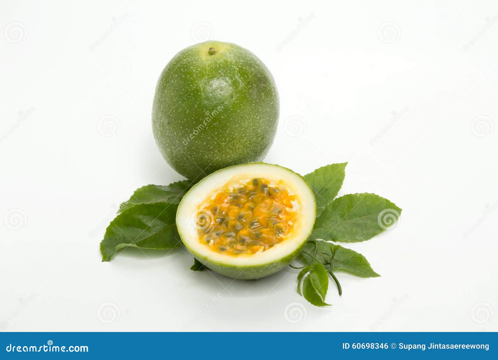 Passion Fruit stock photo. Image of color, isolated, split - 60698346