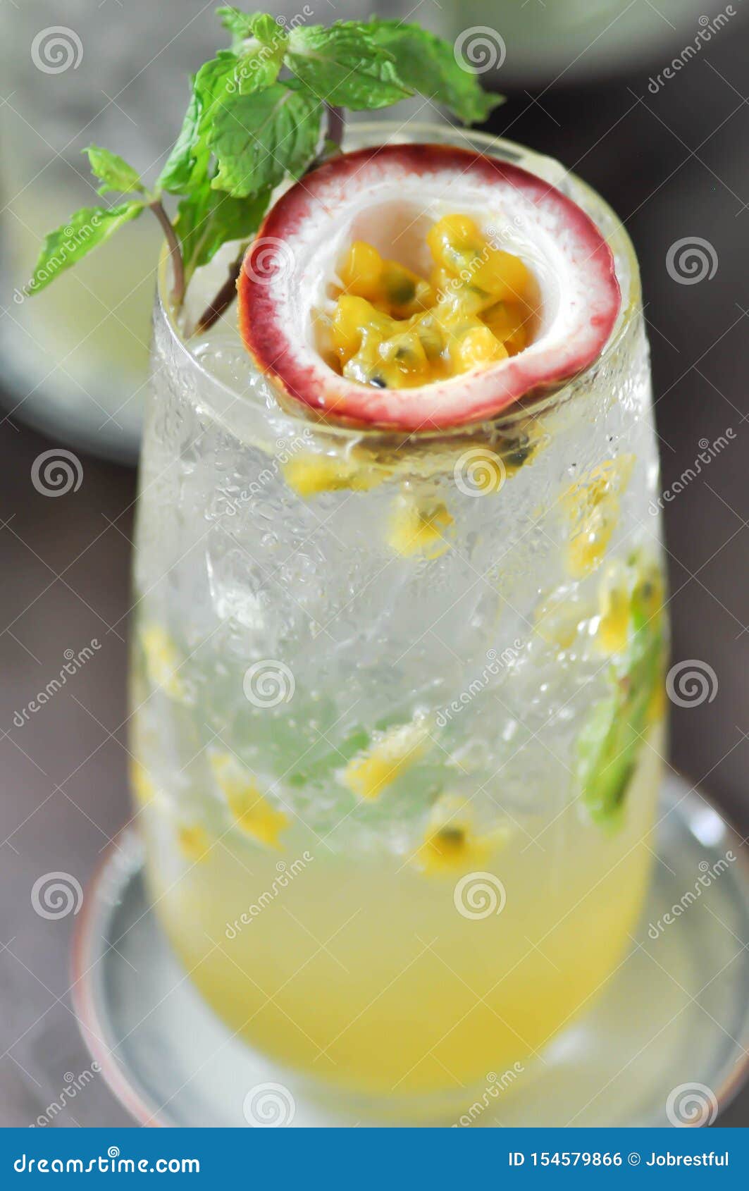 Passion Fruit Juice, Passion Fruit Soda Stock Photo - Image of lemon ...