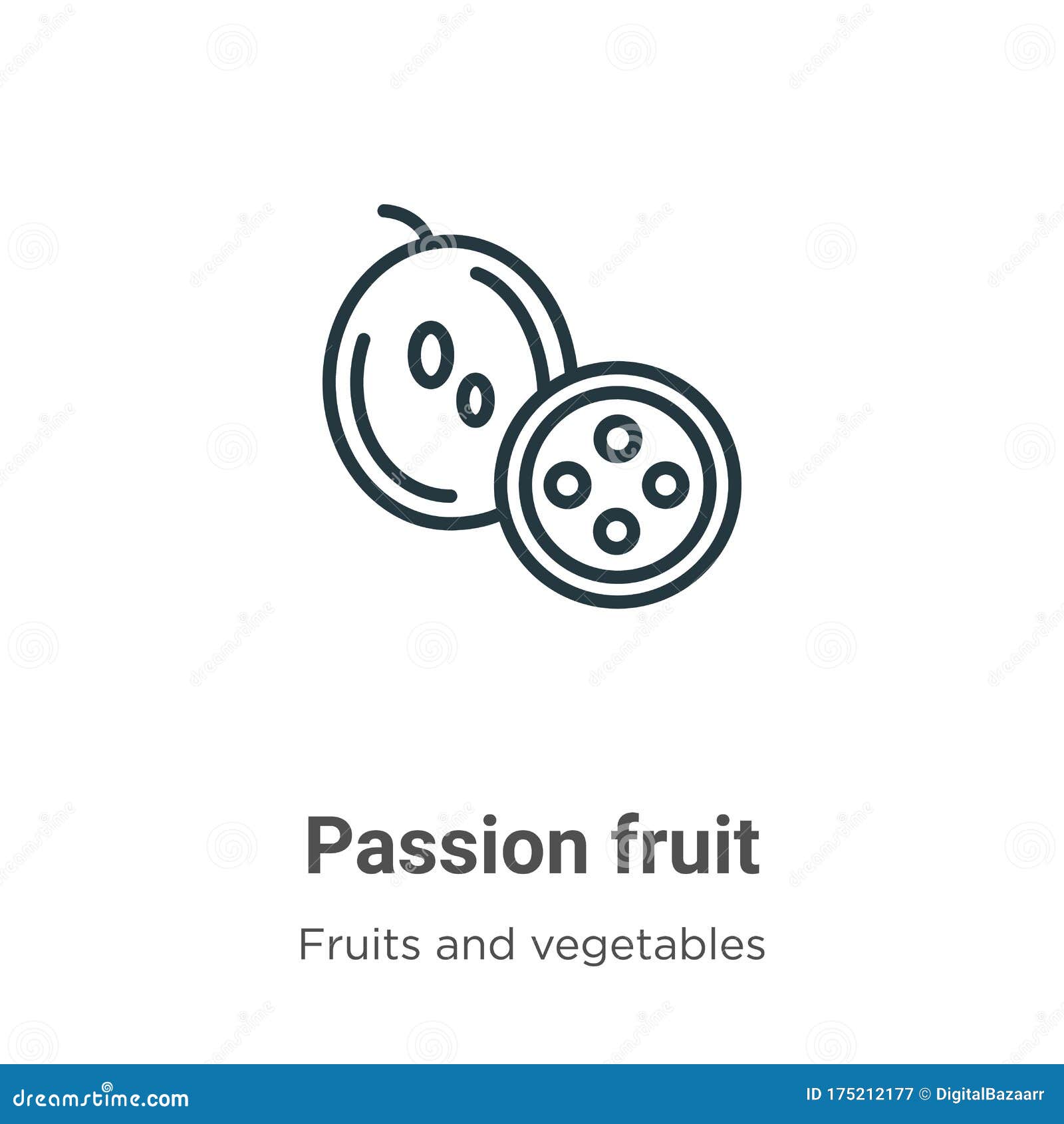 Passion Fruit Outline Vector Icon. Thin Line Black Passion Fruit Icon ... Passion Fruit Outline Vector Icon. Thin Line Black Passion Fruit Icon ...