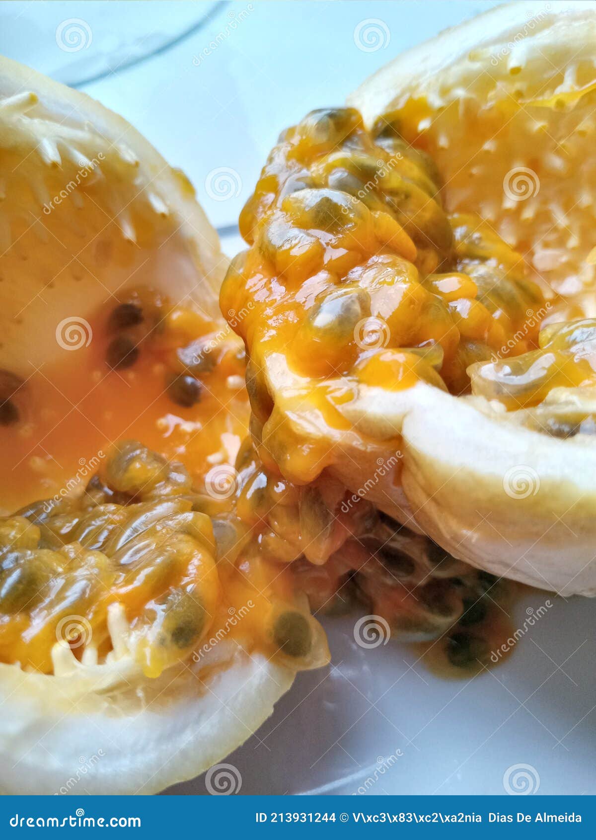 Passion fruit pulp 2 stock photo. Image of produce, salad - 213931244